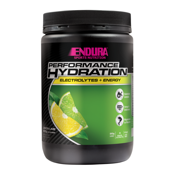Endura Performance Hydration Electrolytes + Energy Powder Lemon Lime ...
