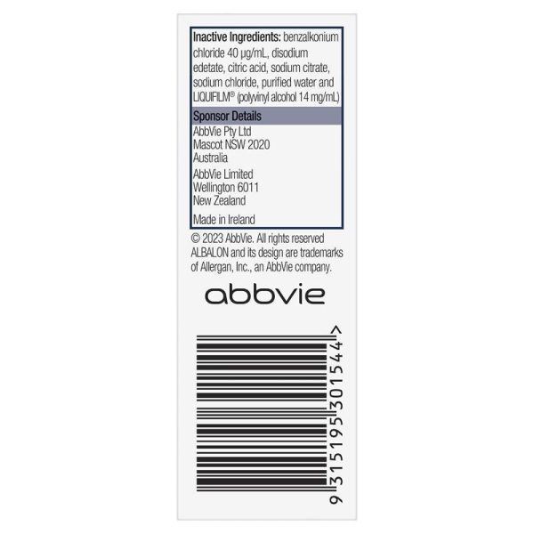 Albalon Eye Drops 15mL Clear Red Eyes for Minor Irritations – Doncaster ...
